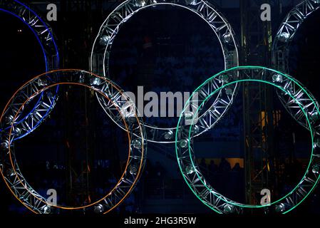 Turin Italy 2006-02-10: Opening ceremony of the Winter Olympic Games of ...
