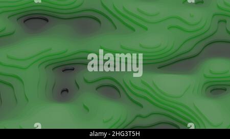 Geometric abstraction futuristic modern terrain landscape 3D rendering ...