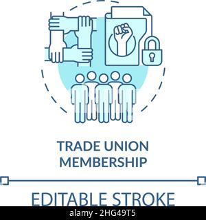 Trade union membership concept icon Stock Vector Image & Art - Alamy