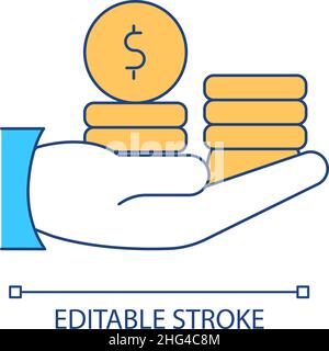 Money saving RGB color icon Stock Vector Image & Art - Alamy