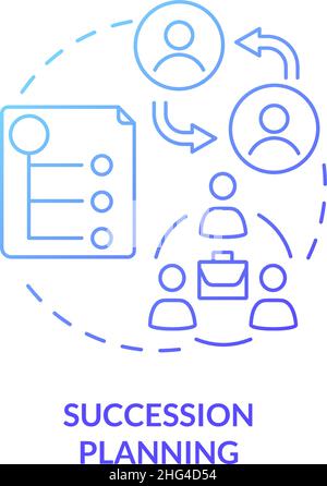 Succession planning blue gradient concept icon Stock Vector Image & Art ...