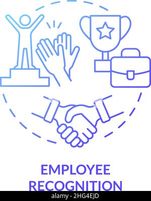 Employee acknowledgement blue circle infographic template Stock Vector ...
