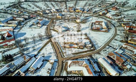 Charlottenburg, Romania - Round village Banat region western ...