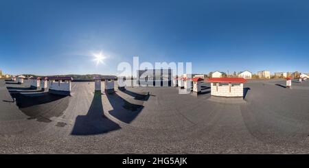 360° view of 360 hdri panorama of concrete structures of abandoned ...