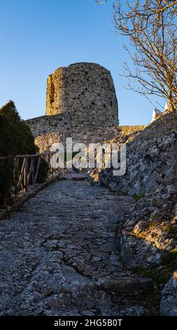 Italy Campania Rocca San Felice the castle Stock Photo - Alamy