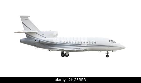 Turbine jet engine, side view isolated on white background Stock Photo ...