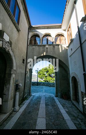Taurasi, Avellino, Italy: view of the historic center Stock Photo - Alamy