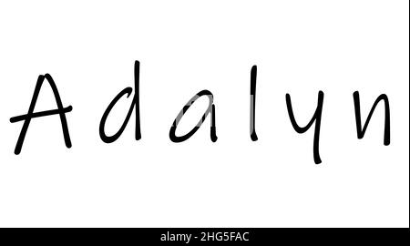 Simple text name design for Adalyn Stock Photo - Alamy
