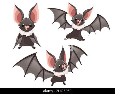 A happy cartoon bat dancing and smiling Stock Vector Image & Art - Alamy