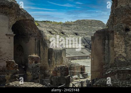 Flavian Amphitheater - located in Pozzuoli, is the third-largest Roman ...