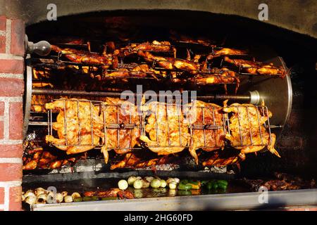 chicken frying, Chamula, state of Chiapas, Mexico, North America Stock Photo - Alamy