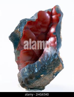 red fox agate mineral specimen stone rock geology gem crystal Stock ...