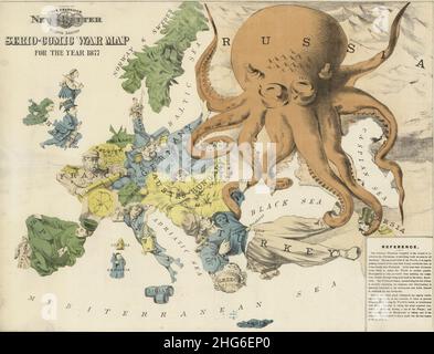 Serio-Comic War Map. Serio-Comic War Map for the year 1877. London ...