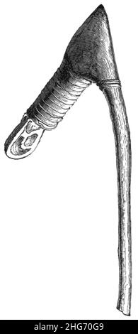 Shell Adze Lepers' Island Stock Photo - Alamy