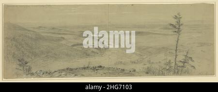 Shenandoah Valley from Maryland heights, drawing, 1862-1865, by Alfred ...