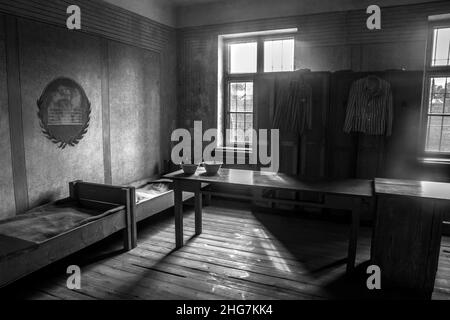 German Nazi SS general office, Auschwitz Birkenau Concentration Camp ...