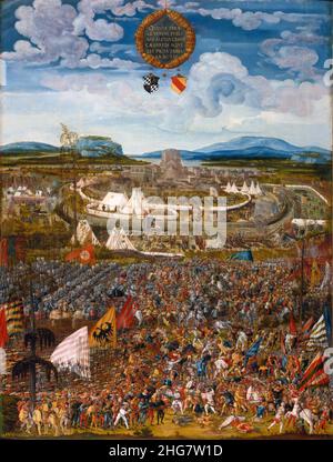Siege of the city of Alesia by Julius Caesar and the fight against ...