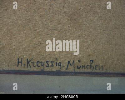 Signatur Hugo Kreyssig Stock Photo - Alamy