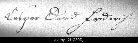 Signatur Caspar David Friedrich Stock Photo - Alamy