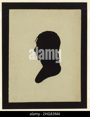 Silhouette of man facing left, no. 3 Stock Photo - Alamy