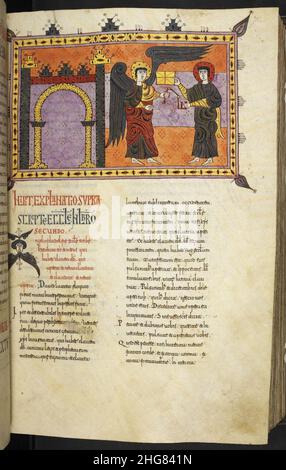 Silos Apocalypse - BL Add MS 11695 f. 124 - Palm tree Stock Photo - Alamy