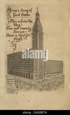 The Montgomery Ward & Co. building, Chicago One of the largest ...