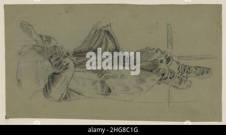 Single reclining figure with cloth over face Stock Photo - Alamy