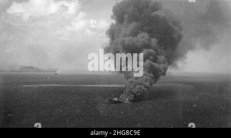 Sinking Japanese ship at Truk Lagoon 1944 Stock Photo - Alamy
