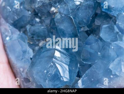 celestite,mineral specimen stone rock geology gem crystal Stock Photo ...