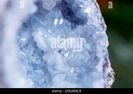 celestite,mineral specimen stone rock geology gem crystal Stock Photo ...