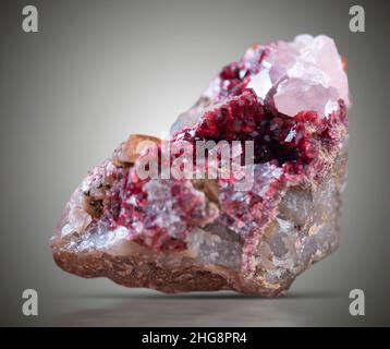 rosalite mineral specimen stone rock geology gem crystal Stock Photo ...