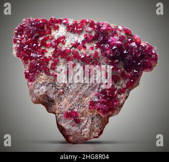 rosalite mineral specimen stone rock geology gem crystal Stock Photo ...