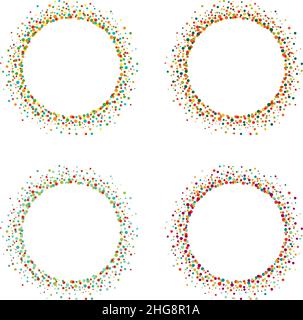 abstract vector colored round dots background - green Stock Vector ...