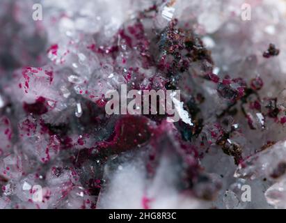 rosalite mineral specimen stone rock geology gem crystal Stock Photo ...