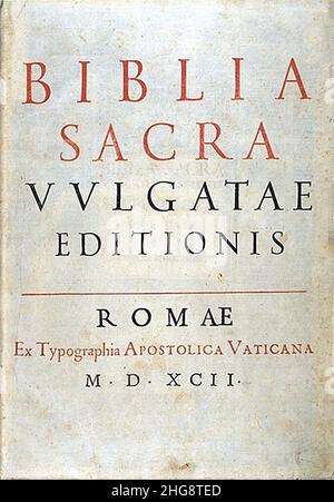 Sixto-Clementine Vulgate (1592) 2 Stock Photo - Alamy