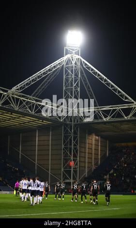 Preston, England, 18th January 2022. Rhian Brewster of Sheffield Utd ...