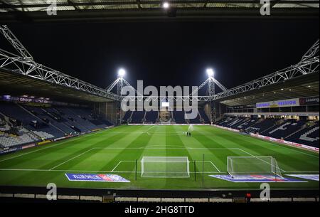 Preston, England, 18th January 2022. Rhian Brewster of Sheffield Utd ...