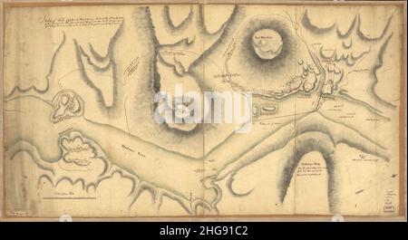 Sketch of Forts Clinton & Montgomery, stormed the 6th Octob. 1777 by ...