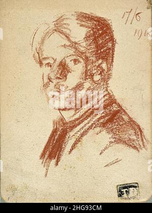 Sketchbook 27, Self-Portrait by Theo van Doesburg Stock Photo - Alamy