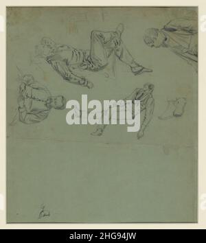Sketches of figures in repose Stock Photo - Alamy