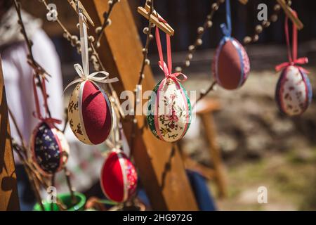 Beautiful hand-painted Hungarian Easter eggs Stock Photo - Alamy