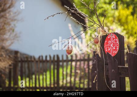 Beautiful hand-painted Hungarian Easter eggs Stock Photo - Alamy