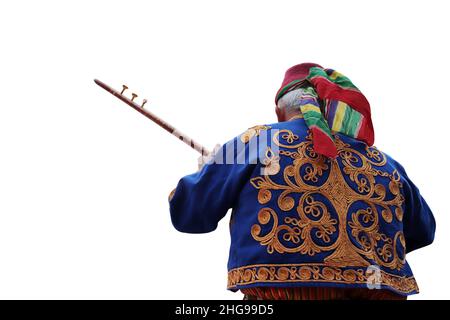 Old man playing his Baglama Stock Photo - Alamy