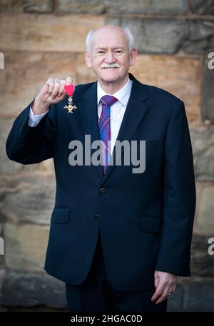 Richard Kenney after receiving his OBE during an Investiture ceremony ...