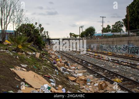 Los Angles train looting January 2022 Stock Photo - Alamy