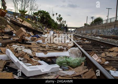 Los Angles train looting January 2022 Stock Photo - Alamy