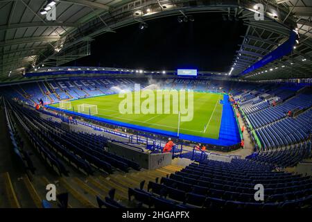 Interior view of the King Power stadium Stock Photo - Alamy