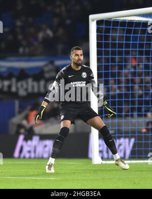 Chelsea goalkeeper Robert Sanchez in the pregame warmup session during ...
