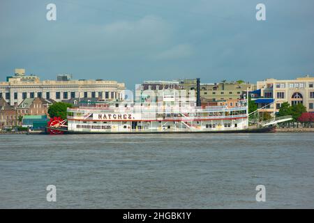 Steamer Natchez tour boat on The Mississippi River New Orleans USA ...