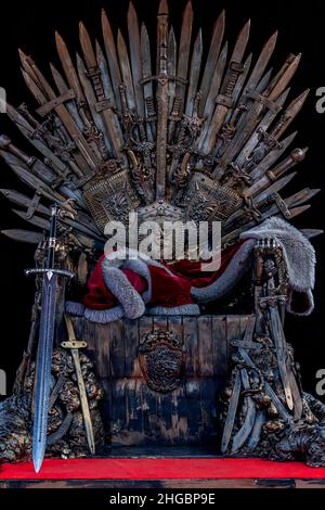 Game of Thrones The Throne Of Swords Stock Photo - Alamy